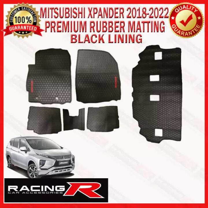 Mitsubishi Xpander 2018 to 2023 Premium Rubber Matting Black Lining ...