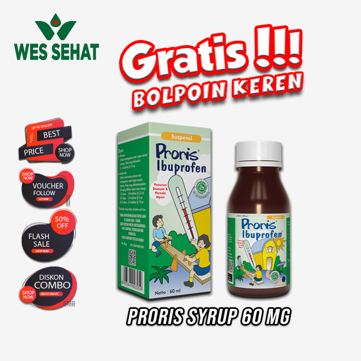 Proris Suspensi 60mL - Obat Penurun Panas Anak - Susp 60 mL | Lazada ...