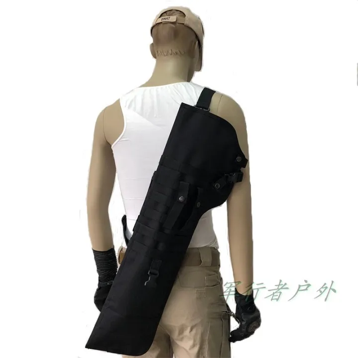 Outdoor tactical one-shoulder diagonal gun bag archery bow and arrow ...