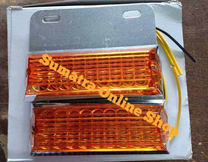 Lampu LED Variasi Bak Truk & Mobil Pick-up 18 Titik Warna Amber Oranye ...