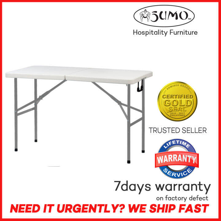 SUMO ST-2448F Commercial Grade Folding Rectangular Plastic Table Fold ...