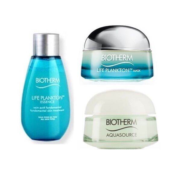 Biotherm Travel Set (Plankton 14ml +Plankton mask + Aquasource Hyalu ...