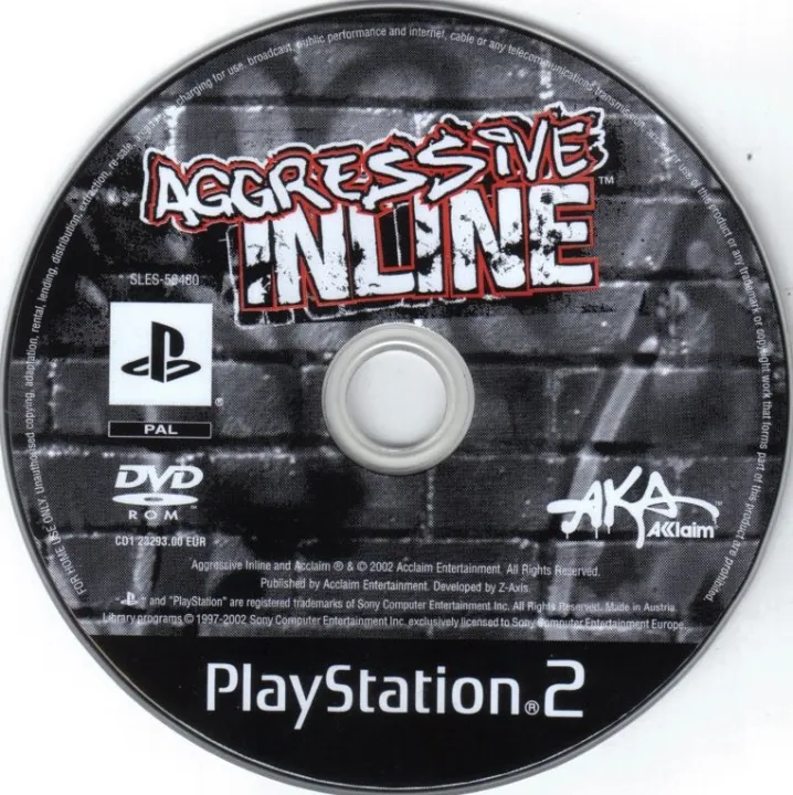 PS2 Aggressive Inline , Dvd game Playstation 2 | Lazada