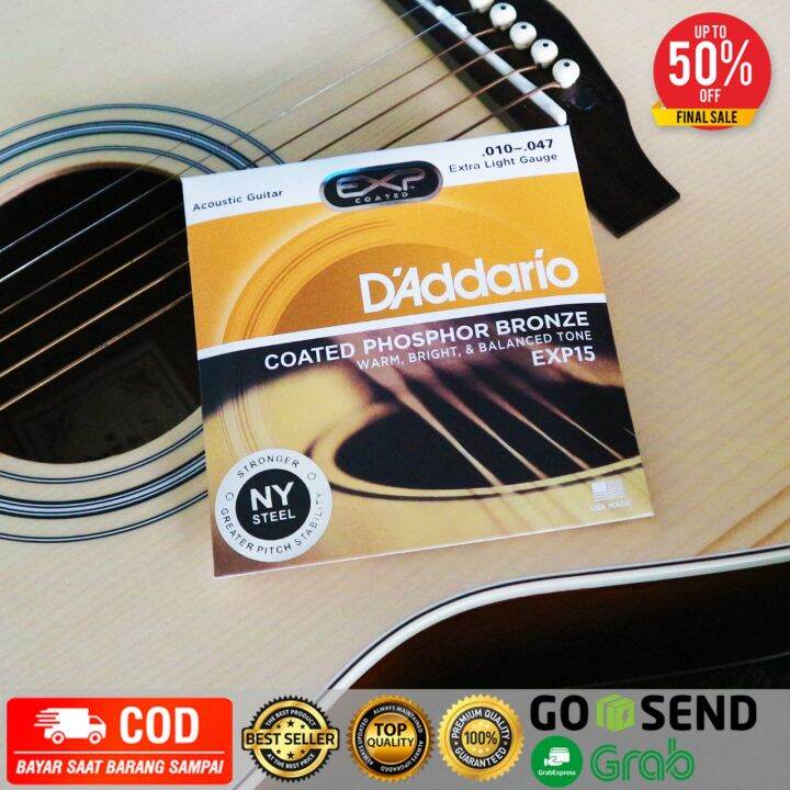 Senar Gitar Akustik String 1 Set EXP15 UK 0.10 | Lazada Indonesia