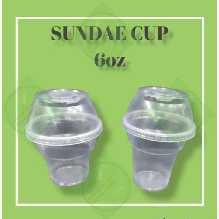 【High Quality】 SUNDAE CUP 6oz (CLEAR) | Lazada PH