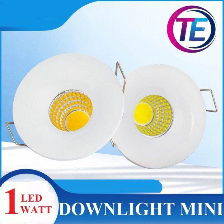 Lampu downlight mini led 1w / spot light plafon spotlight kecil ...