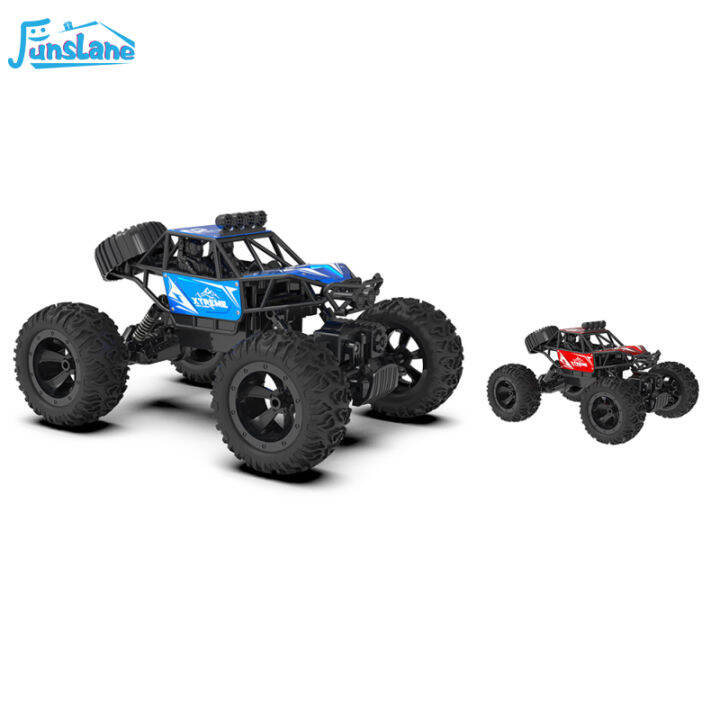 FunsLane Q145 RC Car Alloy 2.4G 4WD Remote Control Car 1:16 RC Rock ...