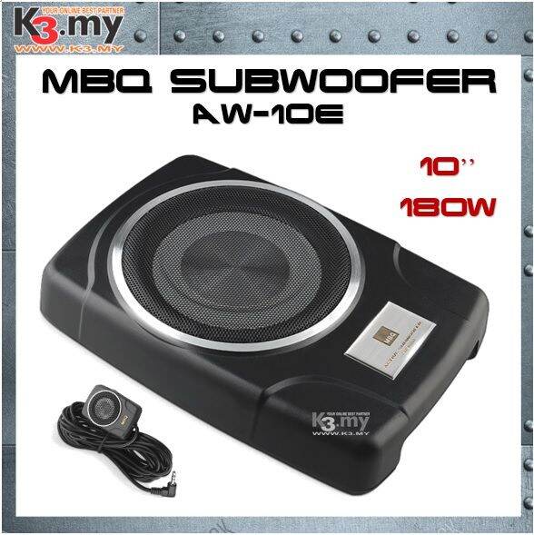 MBQ AW-10e Car UnderSeat Super Slim Active Subwoofer | Lazada