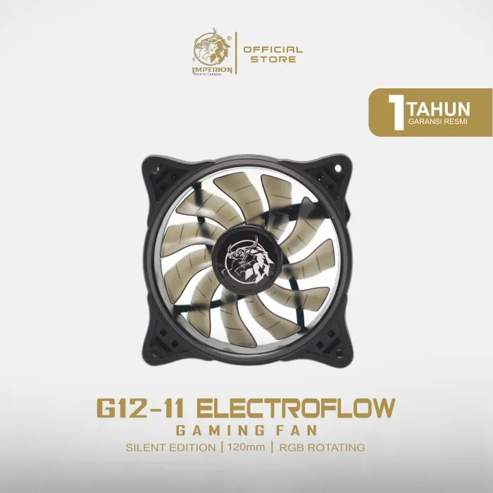 Fan / Kipas Gaming Imperion FA-G12-11 Electroflow 120mm, RGB | Lazada ...