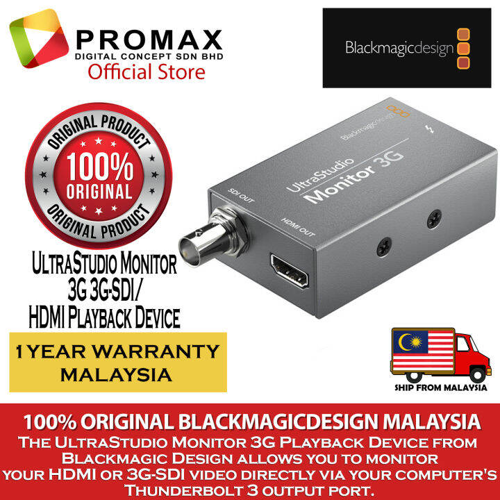 Blackmagic Design UltraStudio Monitor 3G 3G-SDI/HDMI Playback Device ...