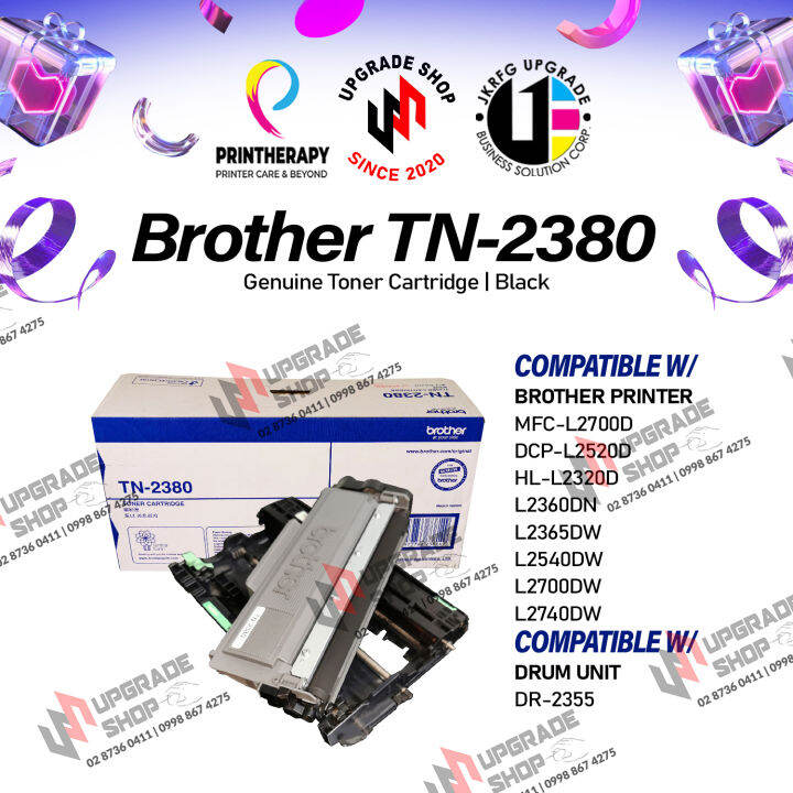 Brother TN-2380 Original Laserjet Black Toner Cartridge TN2380 | Lazada PH
