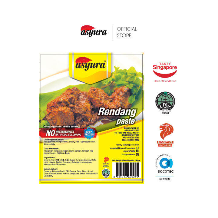 Asyura Rendang Paste 280g | Lazada Singapore