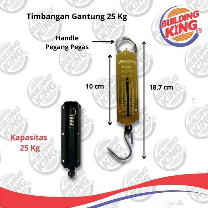 Timbangan Tarik Kail 25Kg Timbangan Gantung Per 25 Kg Pocket Balance ...
