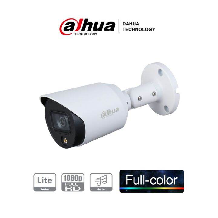 2MP Full-color 24/7 Colored Starlight With Audio HDCVI Bullet Camera Dahua DH-HAC-HFW1239TN-A ...