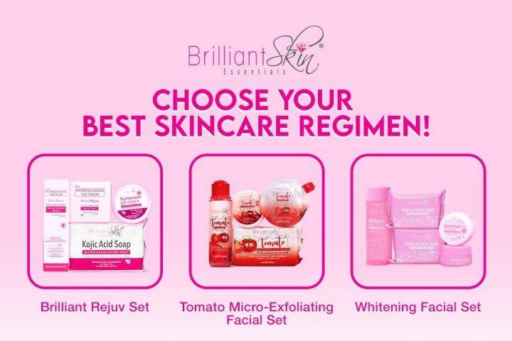 Brilliant Rejuv Set| Tomato Facial Set|Whitening Facial Set | Lazada PH