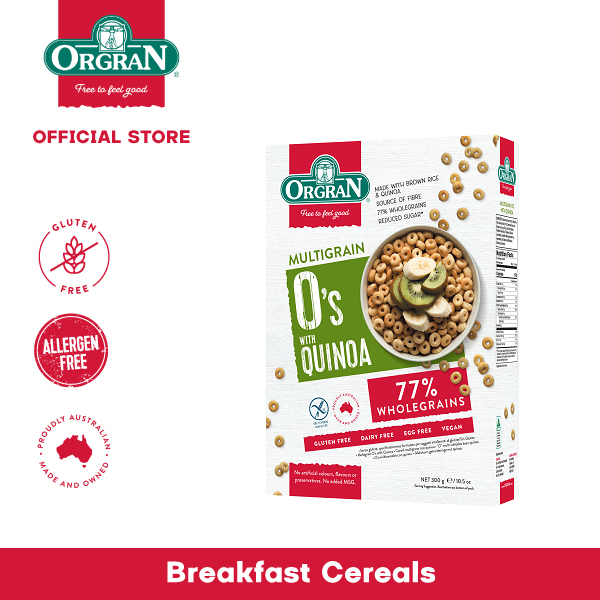 Orgran Gluten Free Multigrain O's with Quinoa Cereal 300g | Lazada