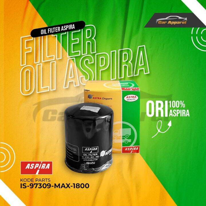 Oil Filter Isuzu Traga Aspira IS-97309-MAX Filter Oli | Lazada Indonesia