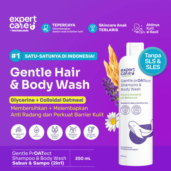 Expert Care 2in1 Wash with Colloidal Oatmeal l Sabun Sampo Bayi Anak ...