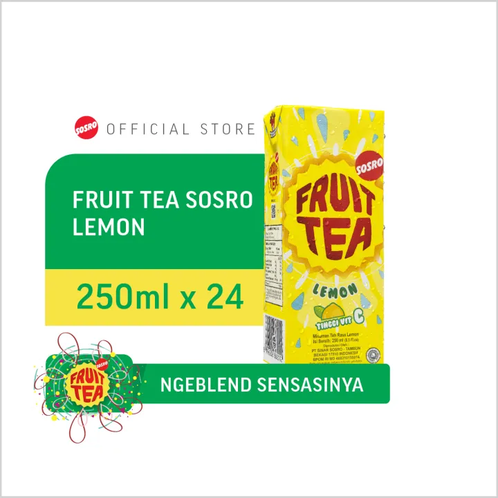 Fruit Tea Sosro Lemon Kotak 250 ml isi 24Pcs | Lazada Indonesia