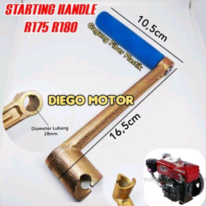 R175 STARTING HANDEL GAGANG ENGKOL MESIN DIESEL DONG FENG R180 7 PK 8 ...