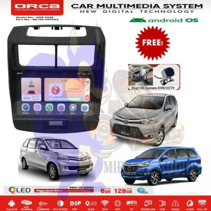 Head Unit Android Orca Pro Gen 2 Avanza Xenia Veloz 2012-2018 9 inch ...