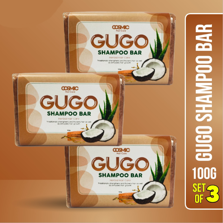 Set of 3 Original COSMICLAB Gugo Shampoo Bar | Premium Gugo | 100g ...
