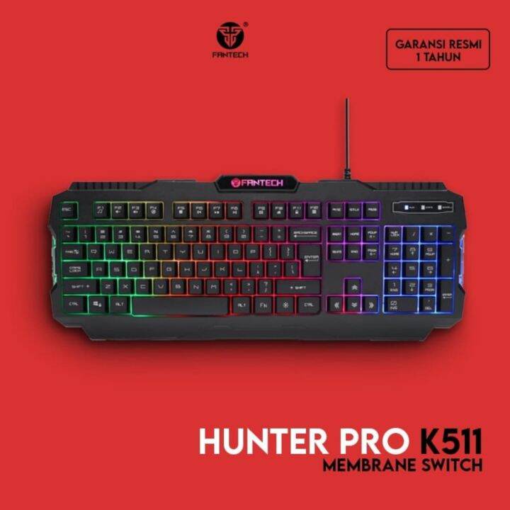 KEYBOARD GAMING FANTECH HUNTER PRO K511 | Lazada Indonesia