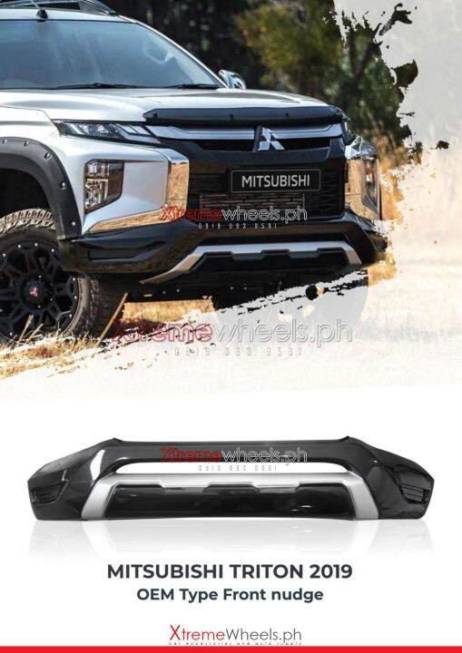 Mitsubishi Strada 2019-2022 Oem Front Bumper Nudge / Front Chin | Lazada PH