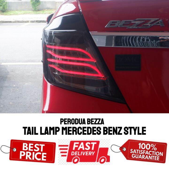 Perodua bezza tail lamp mercedes design smoke | Lazada