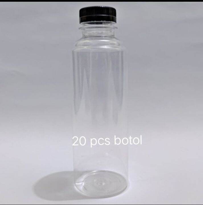 Botol Almond 250 mil isi [20 pcs ] Botol Minuman Tutup Short Neck ...