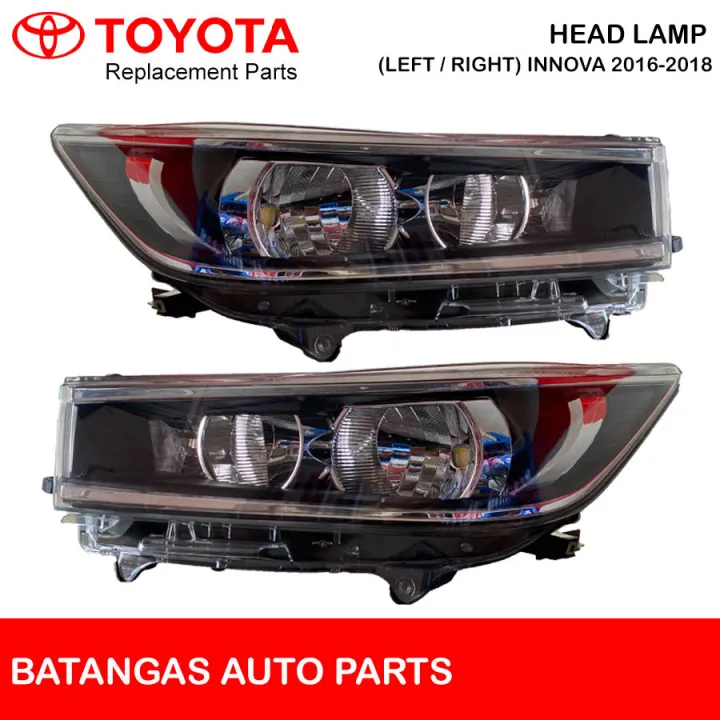 Toyota Innova Head Lamp With Motor (SET) 2016-2018 | Lazada PH