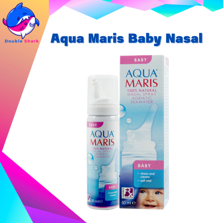 Aqua Maris Baby Nasal 50 ml. อควา มาริส เบบี้ สเปรย์น้ำเกลือพ่นจมูก (สูตร เด็กอ่อน) น้ำทะเล ...
