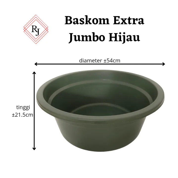 Baskom Bak Plastik Extra Jumbo Green Hijau Army | Lazada Indonesia