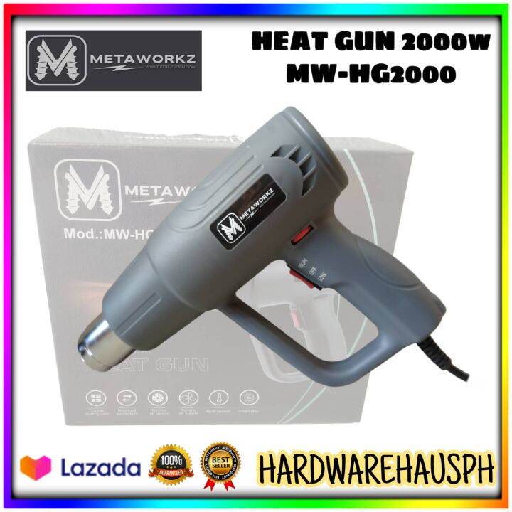METAWORKZ Electric Heatgun 2000w (MW-HG2000) | Lazada PH