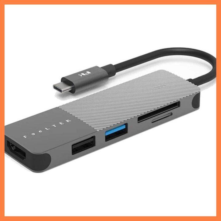 จัดส่งพรุ่งนี้ Feeltek Portable 5 in 1 USB-C Hub ประกัน Ascenti 2 ปี ...