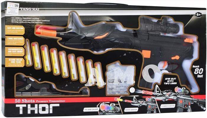 TEMBAKAN THOR M16 - SOFT SHOTS BULLET GUN PISTOL ANAK | Lazada Indonesia