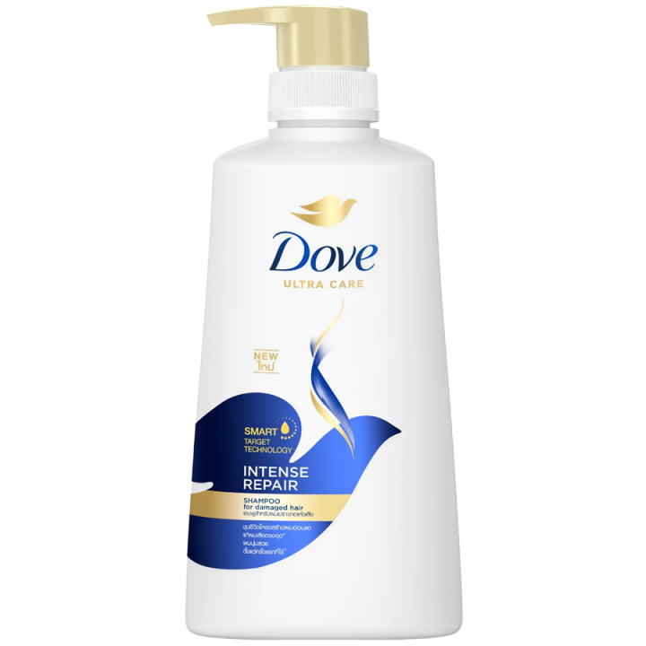 LeeMart ยาสระผม โดฟ Dove 410ML แชมพู บำรุงเส้นผม โด๊ฟ ยาสระ โด๊ป สูตร สีน้ำเงิน อินเท้นต์ รีแพร ...