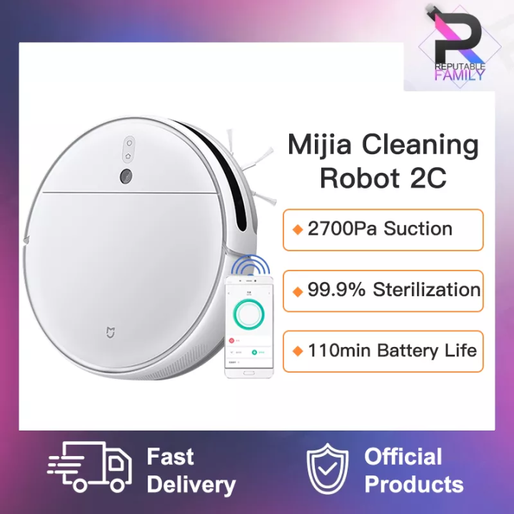 [Ready Stock] Original Xiaomi Robot 2C Smart Robot Vacuum Cleaner ...