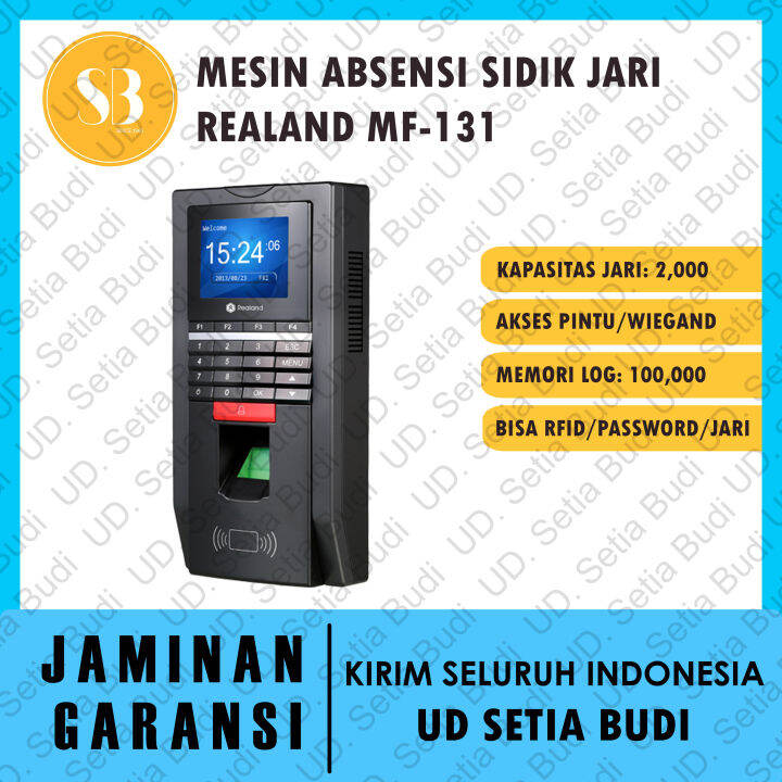 Mesin Absensi Biometrik Jari Realand MF131 Time Attendance MF-131 ...