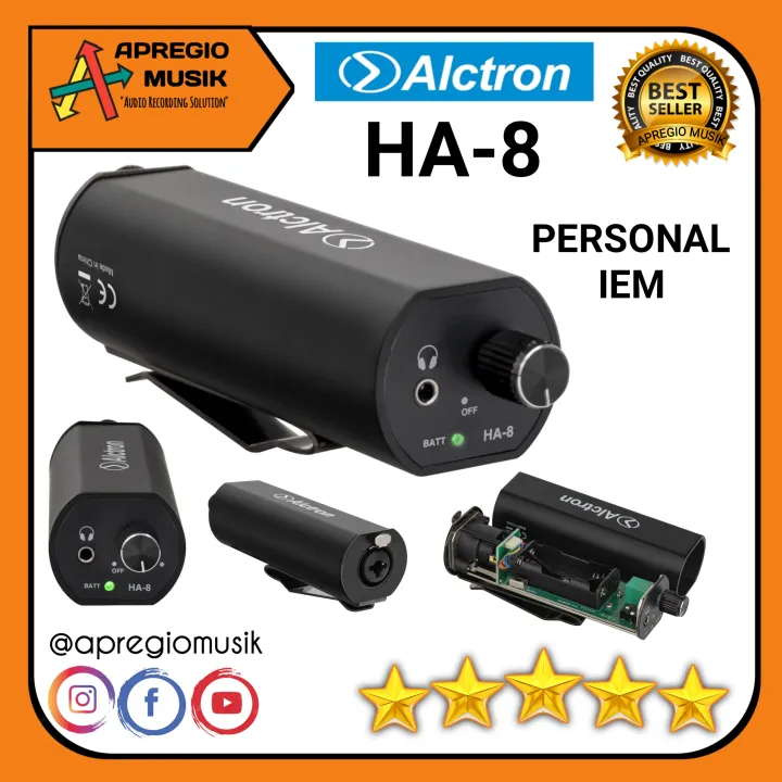 Alctron HA8 HA-8 Personal Monitor Amplifier IEM Spesifikasi behringer ...