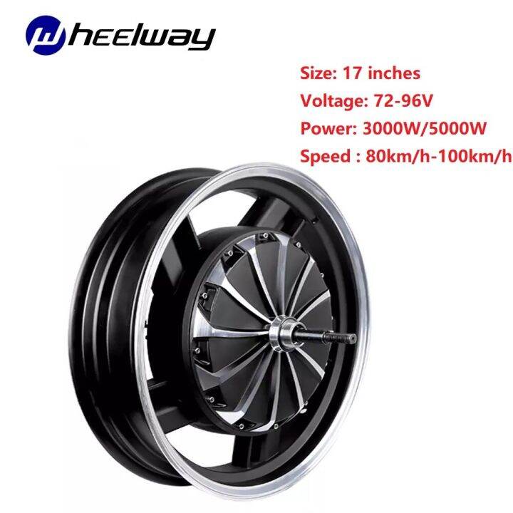 17 Inch 72V96V3000W5000W Electric Motor High Speed Hub Motor 100Km/H ...