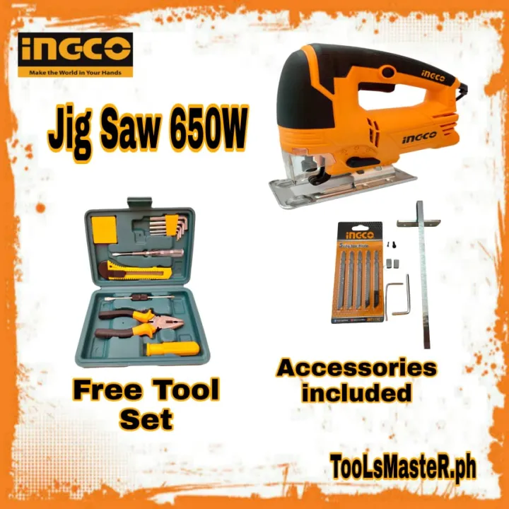 INGCO Jig Saw w/1pad Blade 650W JS6508 | Lazada PH
