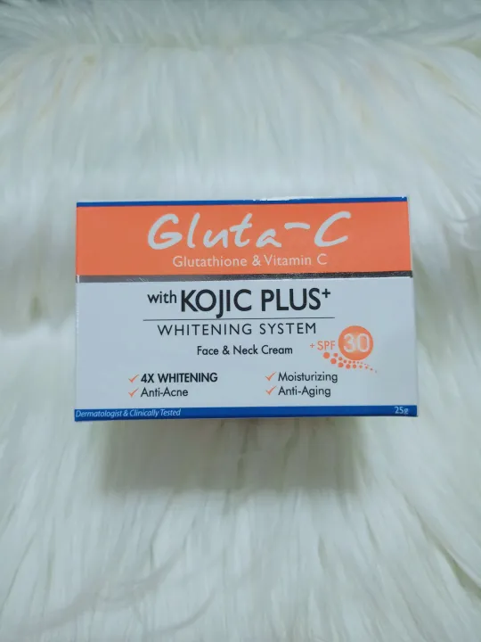 Gluta-C Kojic Plus+ Whitening Face and Neck Cream with SPF 30 25g | Lazada PH