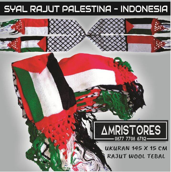 syal palestine rajut wool tebal slendang scarf palestina | Lazada Indonesia