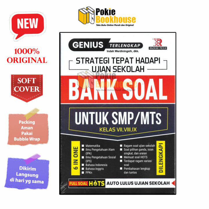 ORIGINAL GENIUS BANK SOAL UNTUK SMP/MTs KELAS 7,8,9 - RAZKHA MEDIA ...