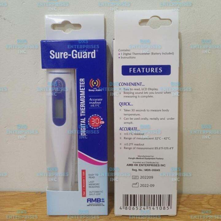 SUREGUARD DIGITAL THERMOMETER | Lazada PH