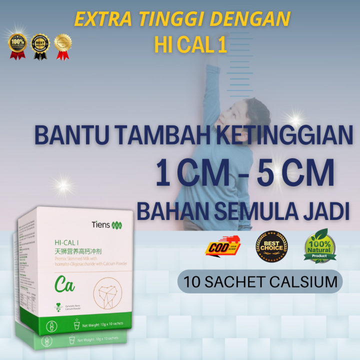 PENINGGI BADAN TIENS ORIGINAL HEIGHT GAINER SET CALCIUM UBAT TINGGI ...