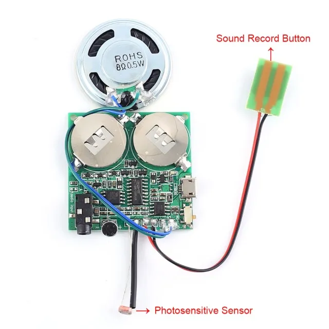 Sound Voice Recorder Module Photosensitive Sensor Key Button Control ...