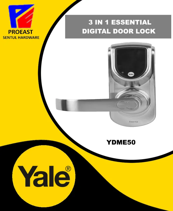 YALE YDME-50 3 IN 1 Essential Digital Door Lock/Digital Door Lock With ...