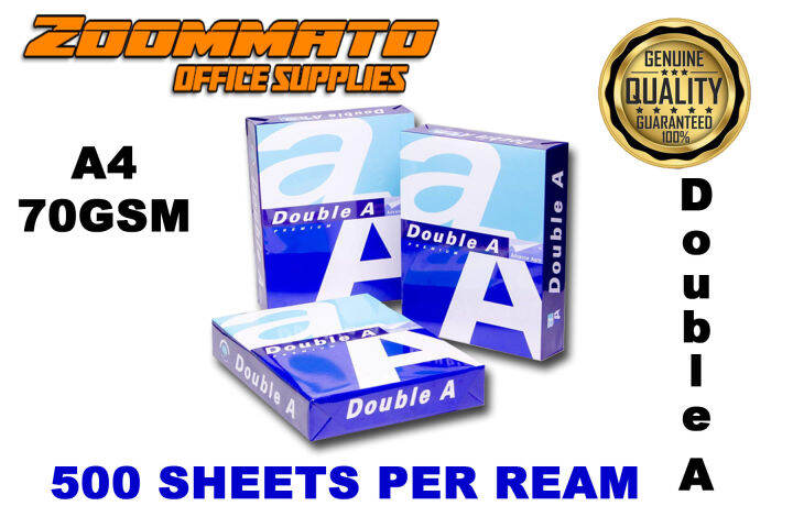 Double A A4 Paper 70GSM (500'S) | Lazada